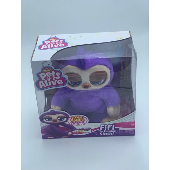 Zuru | Toys | Pets Alive Fifi The Flossing Sloth Interactive Animal ...
